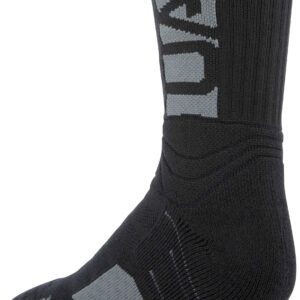 Under Armour Youth Playmaker Mid-Crew Socks, 1-Pair , Black/Pitch Gray , Small