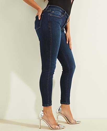 GUESS Women's Sexy Curve Mid-Rise Stretch Skinny Fit Jean, Cumberland, 28