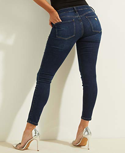 GUESS Women's Sexy Curve Mid-Rise Stretch Skinny Fit Jean, Cumberland, 28