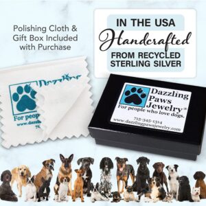 Dazzling Paws Jewelry Sterling Silver German Shepherd Dog Pendant Only