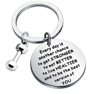 feelmem workout jewelry fitness gift bodybuilding keychain weight lifting gift for fitness lover personal trainer