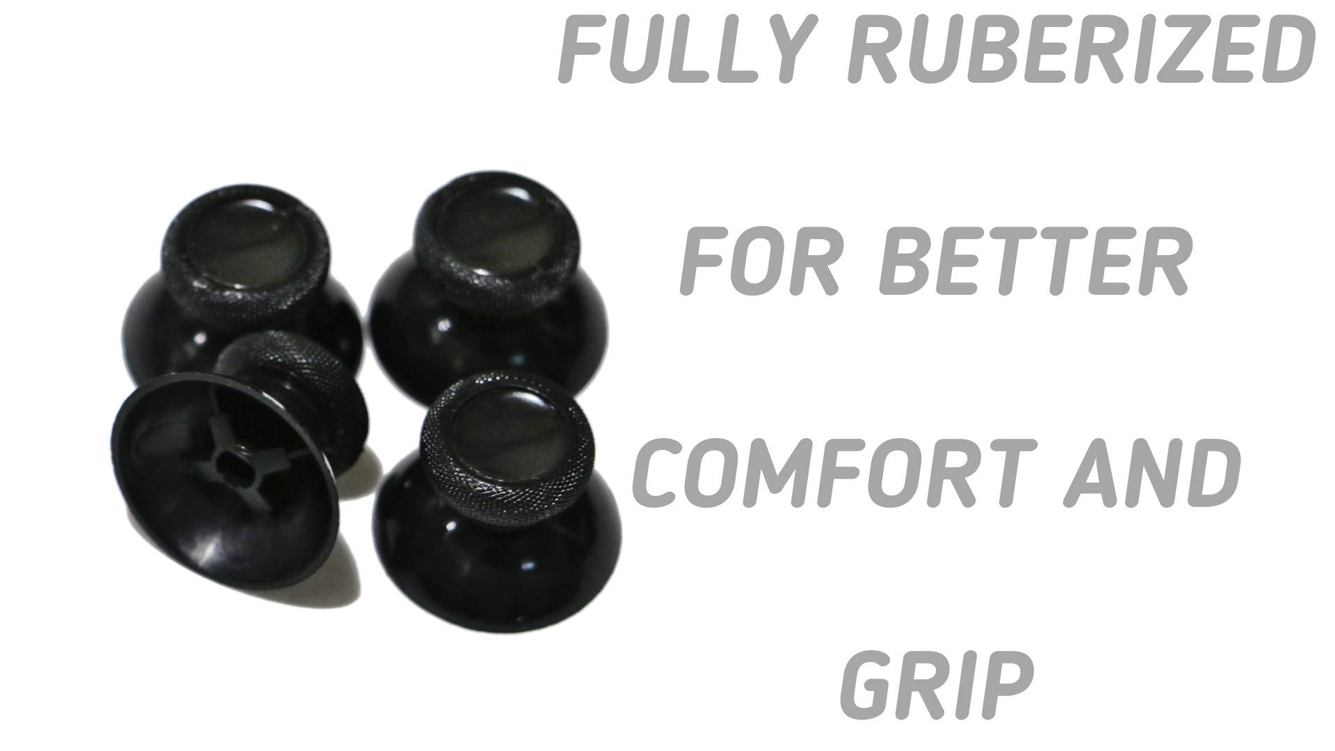 DABBLER GAMING XBOX Thumbstick Replacement Kit - black replacement joysticks for XBOX ONE - Comfortable and durable grip - Analog joysticks (4pcs), xbox screwdriver, pry tools, and extra screws. (1)