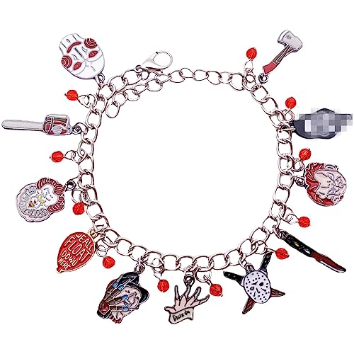 AYJBDGR Universe of Fandoms Horror charm bracelet Gifts for Women