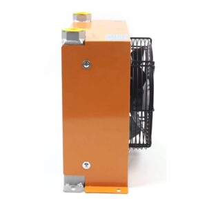 Ethedeal Hydraulic Oil Cooler, AC110V /60HZ AH1012T-CA New Hydraulic Oil Cooler 100L/min , Precise Welding & Efficient Fan