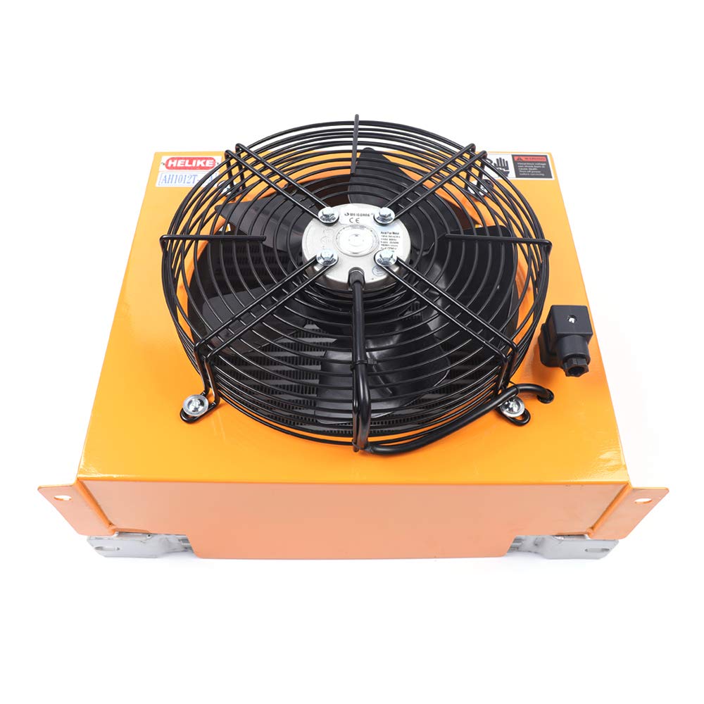 Ethedeal Hydraulic Oil Cooler, AC110V /60HZ AH1012T-CA New Hydraulic Oil Cooler 100L/min , Precise Welding & Efficient Fan