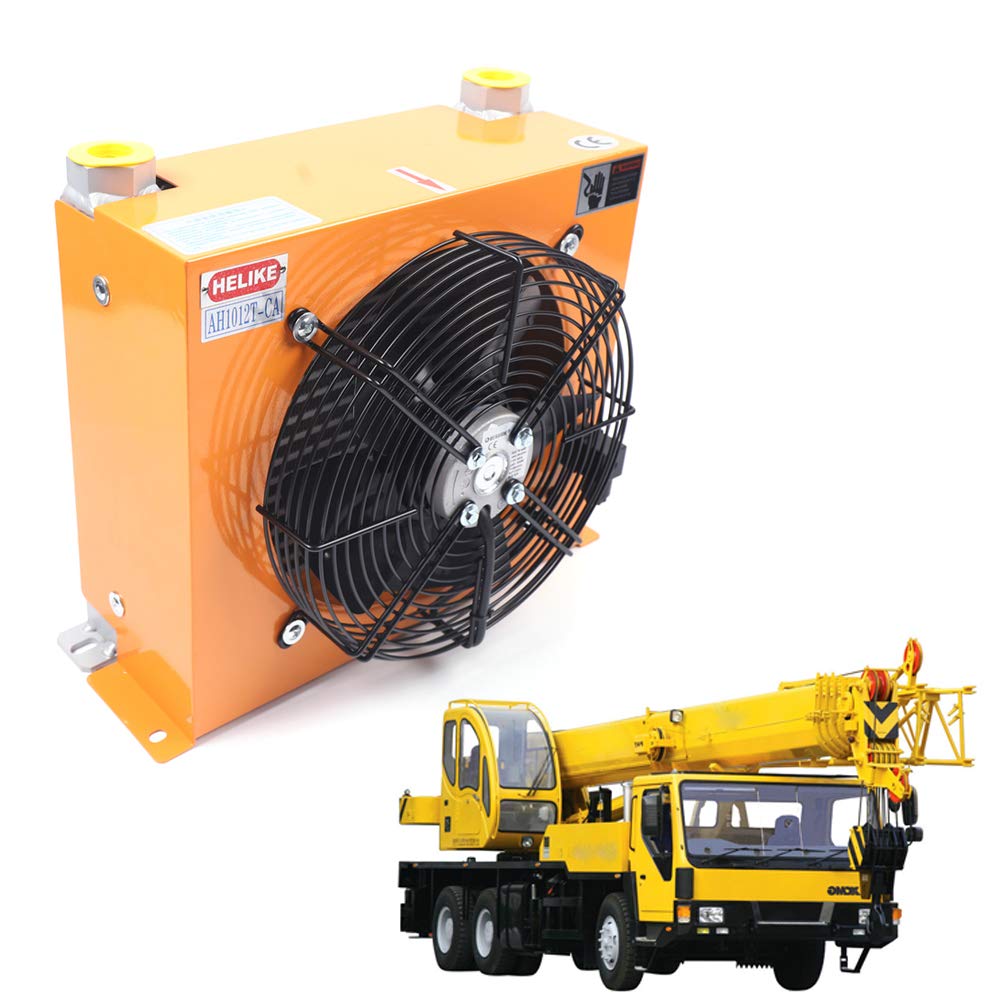 Ethedeal Hydraulic Oil Cooler, AC110V /60HZ AH1012T-CA New Hydraulic Oil Cooler 100L/min , Precise Welding & Efficient Fan