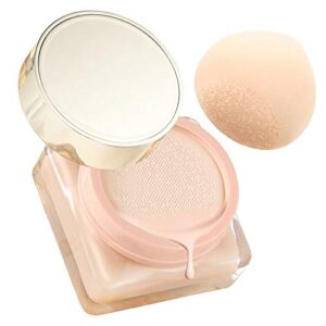 air cushion cc cream liquid mushroom bb foundation weightlight color brighten face tones moisturizer primer hides face pores for girls dry skin with makeup sponge (13g)