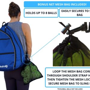 McEtt Pickleball Sling Bag – Adjustable Crossbody Backpack for Women Men – Holds Pickleballs, Paddles, Water Bottle, Gear