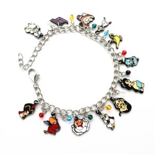 AYJBDGR Universe of Fandoms Anime Cartoons Charm Bracelet for Women