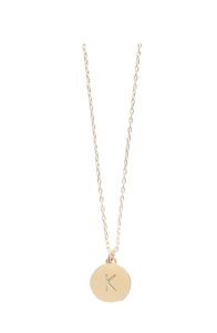 kate spade new york k mini pendant, gold