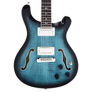 prs paul reed smith 6 string se hollowbody ii, faded blue burst with case, right (105537:pb)