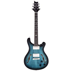 PRS Paul Reed Smith 6 String SE Hollowbody II, Faded Blue Burst with Case, Right (105537:PB)