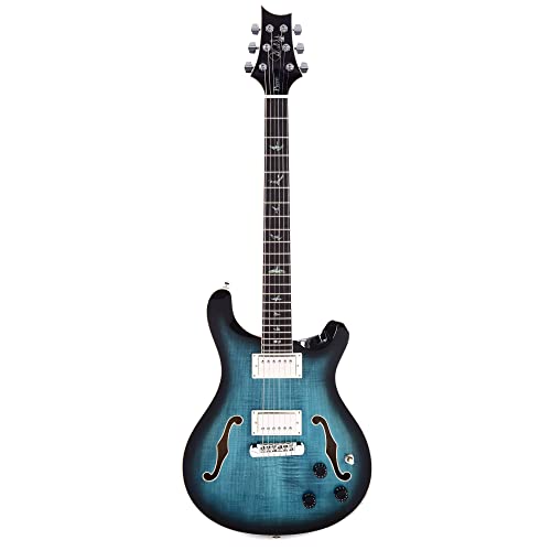 PRS Paul Reed Smith 6 String SE Hollowbody II, Faded Blue Burst with Case, Right (105537:PB)