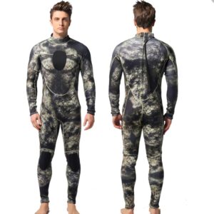 myledi mens wetsuit 3mm neoprene one piece full body camouflage scuba diving suit for warm keeping surfing swimming spearfishing (my002, s)