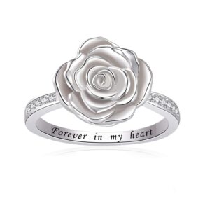 beilin sterling silver rose flower urn ring for ashes hold loved ones forever in my heart cremation jewelry urns ring for women (10)