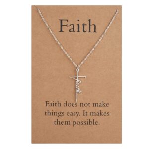 lcherry gifts for women faith cross necklace for women jewelry necklace gifts