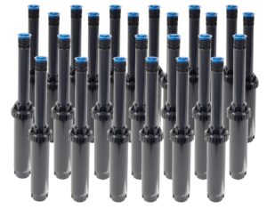 25 pack rainbird us410 4" uni-spray series pop-up spray head sprinklers with 10' van series variable arc nozzles