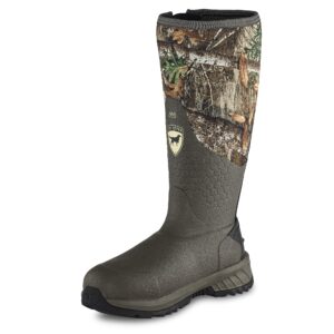 irish setter, mudtrek, unisex, 17", waterproof, insulated 800g, adjustable full fit, hunting boot, realtree edge, 11 e (wide)