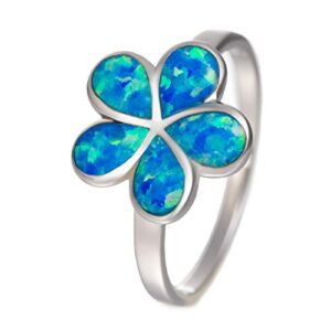 aloha jewelry company sterling silver opal plumeria flower wedding band promise ring (8)