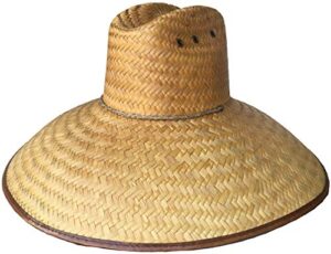 headchange wide 7" brim lifeguard hat (medium 7 1/8, brown bound 7 inch brim)