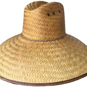 Headchange Wide 7" Brim Lifeguard Hat (Medium 7 1/8, Brown Bound 7 Inch Brim)