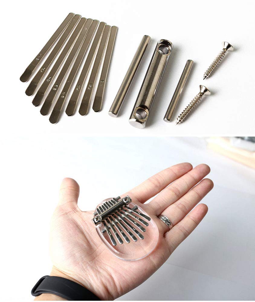 Jiayouy Kalimba Thumb Piano 8 Keys Bridge Saddle Hardware Pack for Kalimba Thumb Piano DIY Replacement Part Accessory