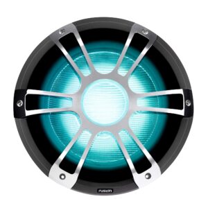 garmin fusion signature series 3, sg-sl122spc sports chrome 12" marine subwoofer, a garmin brand