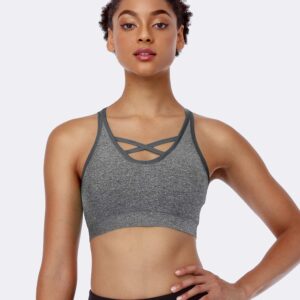 ANGOOL Strappy Sports Bras for Women - Medium Support Wirefree Yoga Bra Activewear 3 Pack