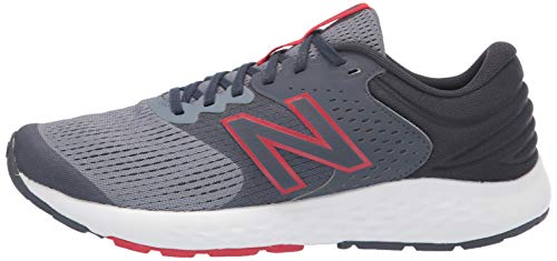 New Balance Men's 520 V7 Running Shoe, Grey/Red, 12