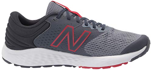 New Balance Men's 520 V7 Running Shoe, Grey/Red, 12