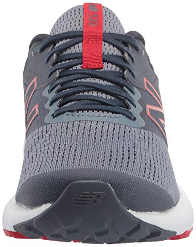 New Balance Men's 520 V7 Running Shoe, Grey/Red, 12