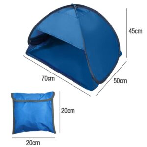 Beach Sun Shelter,Instant Sun Protection Canopy with Zippered,Beach Lounge Chair Boat,Anti-UV Mini Automatic Shade Tent Canopy for Outdoor Picnic Beach Camping