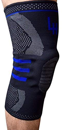 Active Relief Knee Brace by Lifehapps - Patella Knee Support Compression Sleeve with Side Stabilizers for Arthritis Joint Pain, Meniscus Tears, ACL, MCL Injuries, Exercise, Running (3XL, Black)