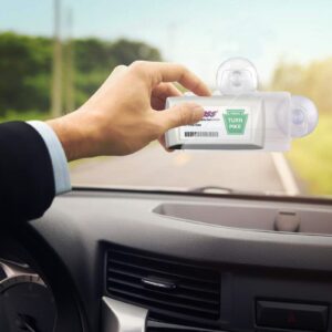 EZ Pass Holder with Super Strong Suction Cups Holds Tightly to Your Car Windshield (Clear)