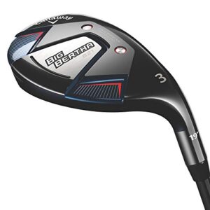 callaway big bertha b21 hybrid (right, graphite, regular, 3 hybrid) , silver