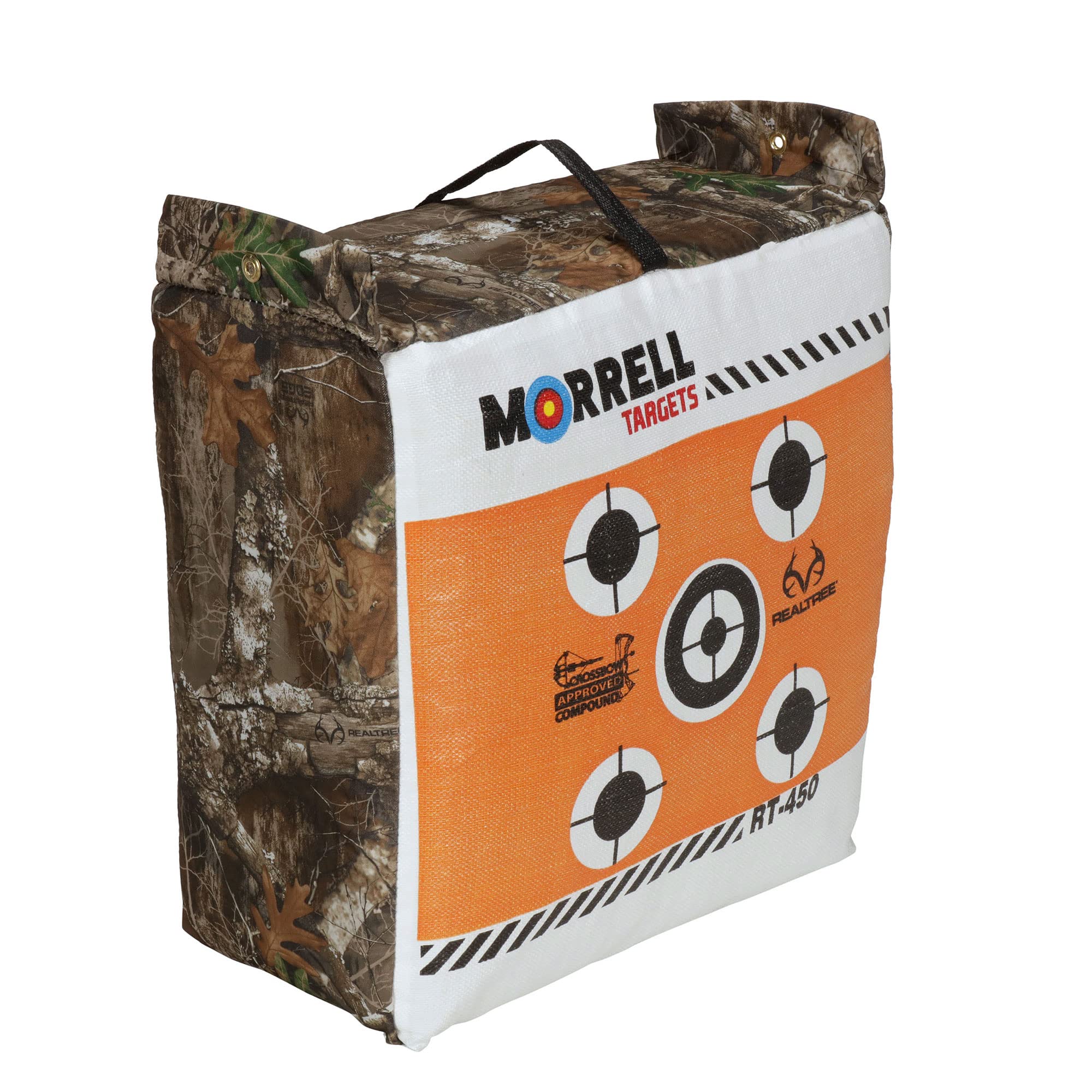 Morrell Targets RT-450 Archery Bag Target with E-Z Carrying Handle and Edge Camouflage for Crossbow, Compound, and Traditional Bow Practice