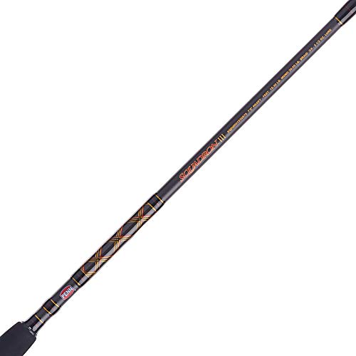 PENN Squadron III 7’ Inshore/Nearshore Spinning Rod; 1-Piece Fishing Rod, 12-20lb Line Rating, Medium Heavy Rod Power, Fast Action, 1/2-1 1/2 oz. Lure Rating