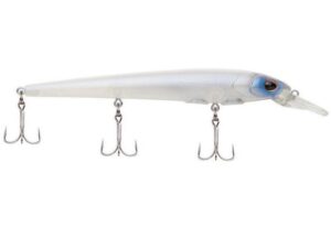 berkley hit stick fishing lure, ghost white, 1/3 oz, 4 1/2in | 11cm crankbaits, largest rolling action of any berkley hard bait, equipped with sharp fusion19 hook