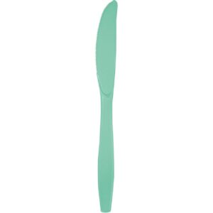 amscan cool mint premium plastic knives-20 pcs