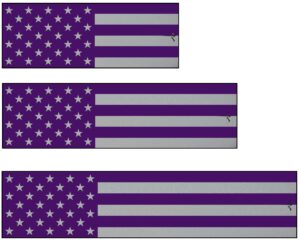 white water archery purple american flag colors reflective arrow wraps 15 pc pack choose length width (5, 1)