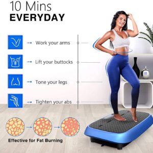 Natini Vibration Plate, Whole Body Vibration Platform Exercise Machine with Bluetooth Speaker, Home Fitness Equipment for Weight Loss & Toning(Jumbo Size)