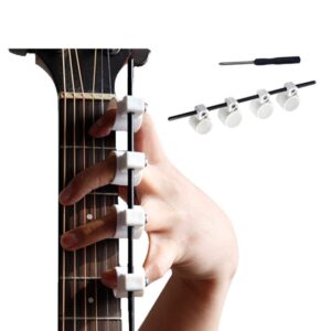 guitar beginner finger expander adjustable stretcher expansion ukulele increase finger strength, multifunctional finger expander portable span practice