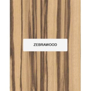 exotic fingerboard blank for classical/steel string guitar, measuring 20" x 2-3/4" x 3/8" inches, best fingerboard replacement for new and old classical/steel string guitars (zebrawood)