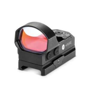 hawke sport optics reflex wide view weaver rail 3 moa 12144 shockproof waterproof red dot sight