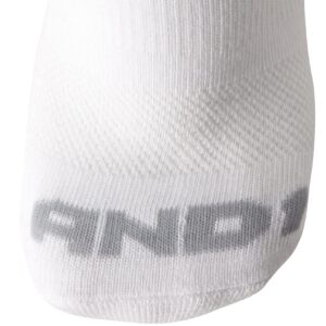 AND1 Men's Socks - Athletic Cushion Low Cut Socks (12 Pack), Size 6-12.5, White