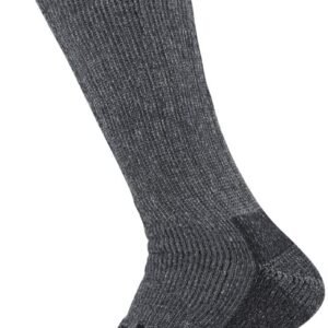 Under Armour Adult Hitch Coldgear Boot Socks, 2-Pairs , Pitch Gray/Black , Large