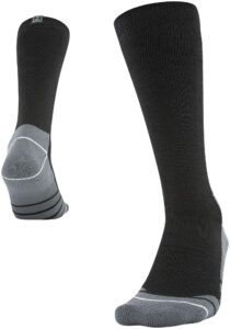 under armour adult hitch rugged boot socks, 1-pair , black/pitch gray , large