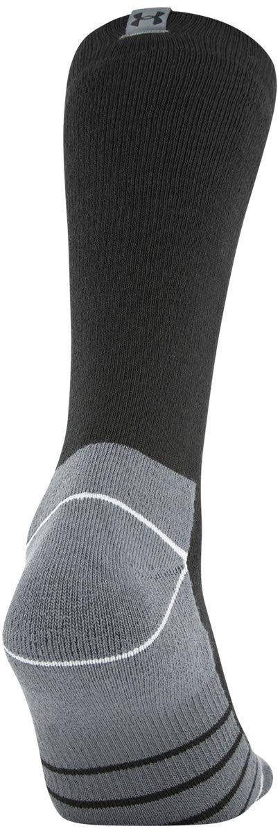 Under Armour Adult Hitch Rugged Boot Socks, 1-Pair , Black/Pitch Gray , Large