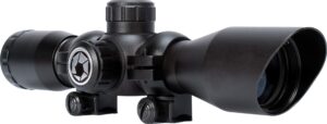 barska 30/30 crosshair reticle rifle scope for .22 plinking & rimfire rifles - optimal precision with rings for shooting, hunting, target practice