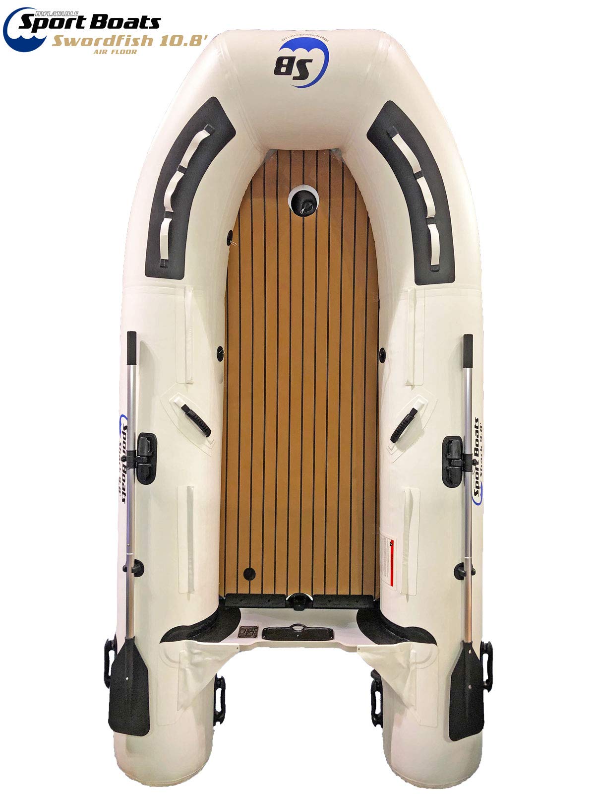 Inflatable Sport Boats - Swordfish 10.8' - Model SB-330A - Air Deck Floor Premium Heat Welded Dinghy with Seat Bag